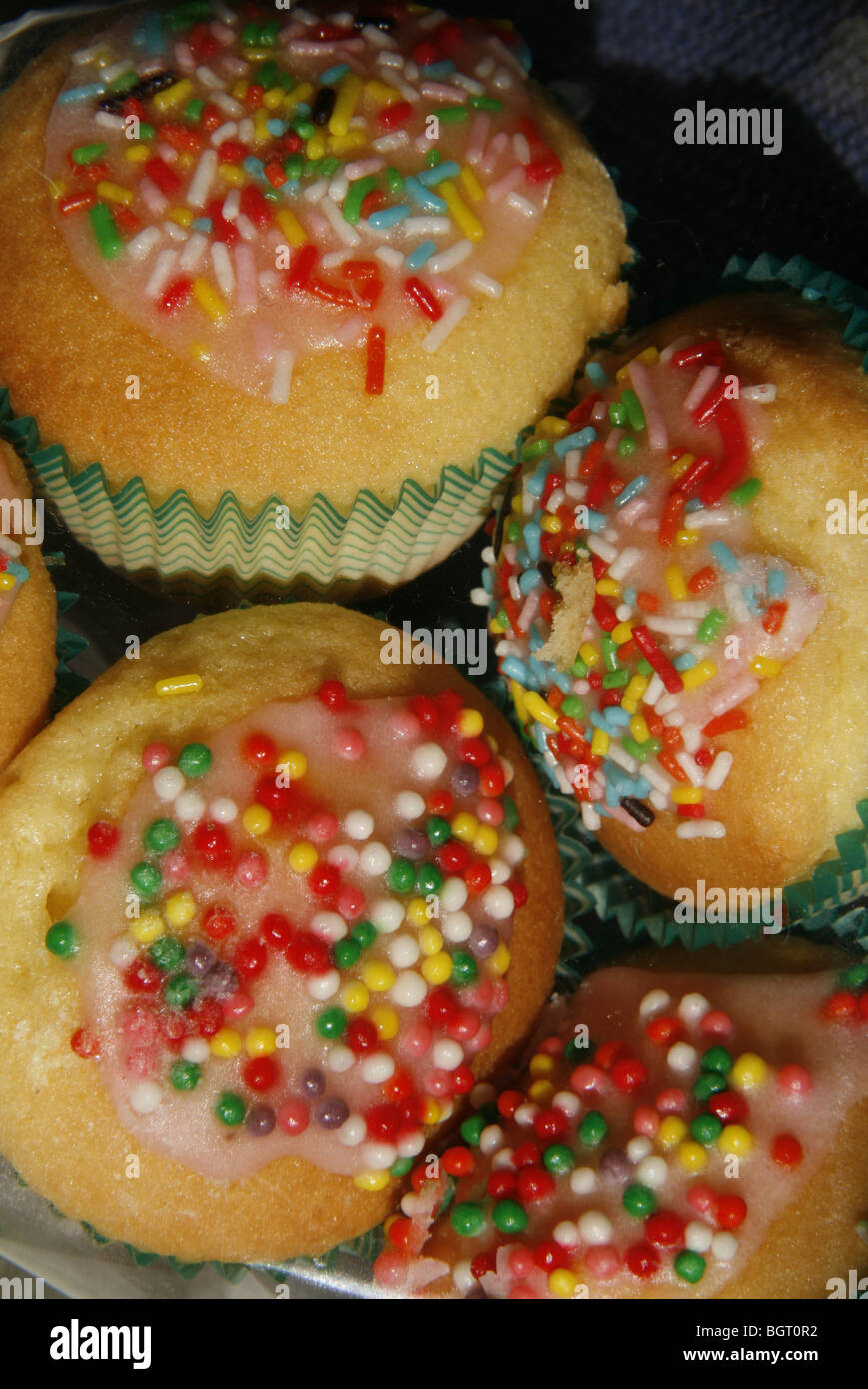 packet of colourful cup fairy cakes Stock Photo - Alamy