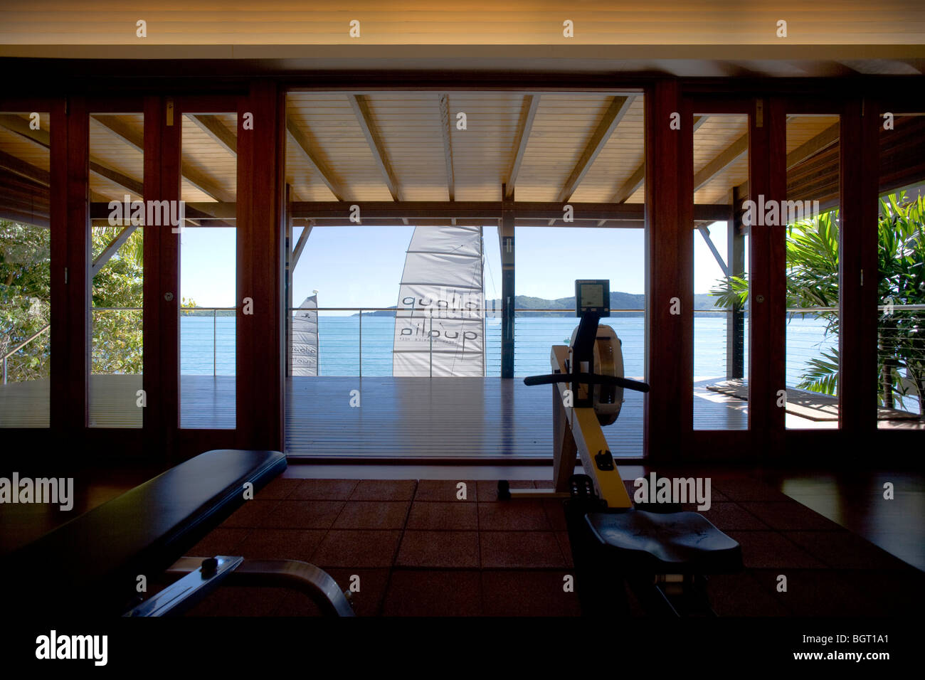 qualia resort. gym and sea view Stock Photo - Alamy