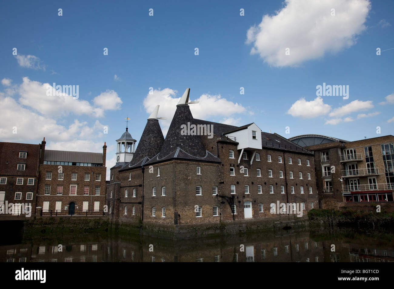Three Mills at Bow Creek, East London. The House Mill is a grade 1 ...
