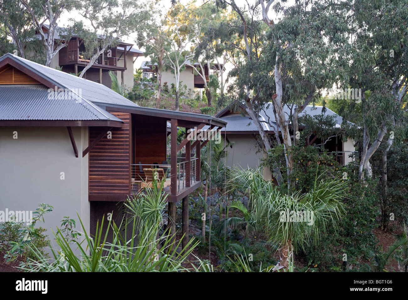 qualia resort. bungalow nestled amongst the trees Stock Photo - Alamy