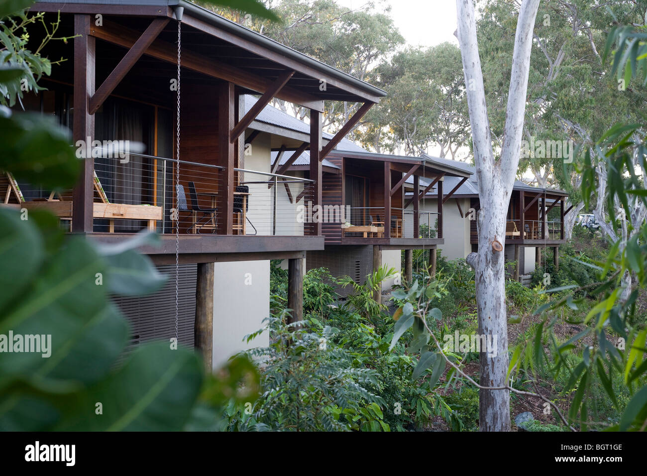 qualia resort. bungalows nestled amongst the trees Stock Photo - Alamy