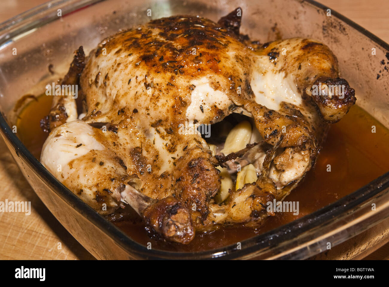 fresh juicy fried whole chicken Stock Photo - Alamy