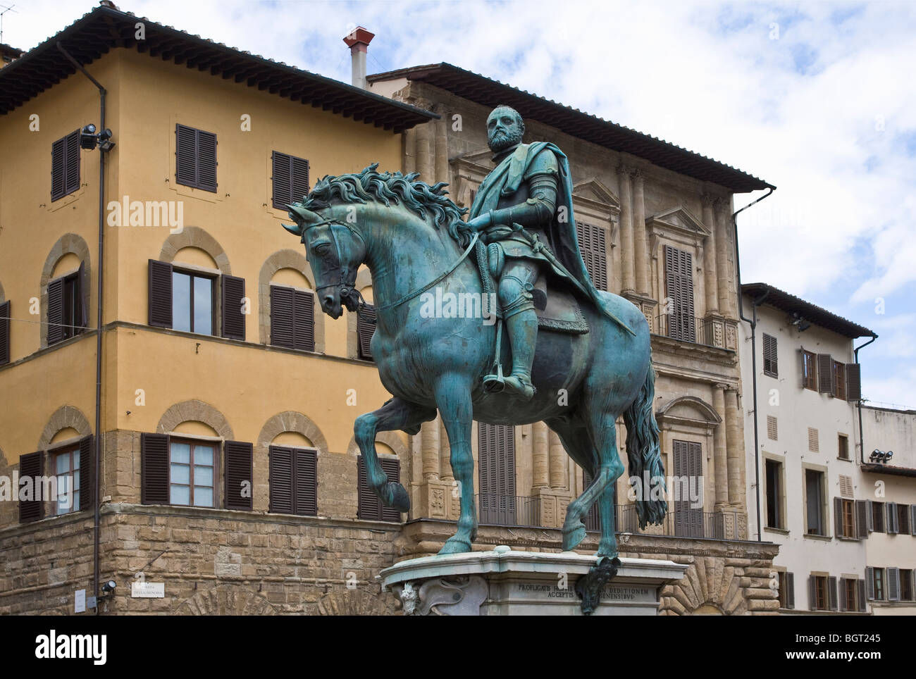 Statue of Great Duke Cosimo the First, Florence, Tuscany, Italy Stock ...