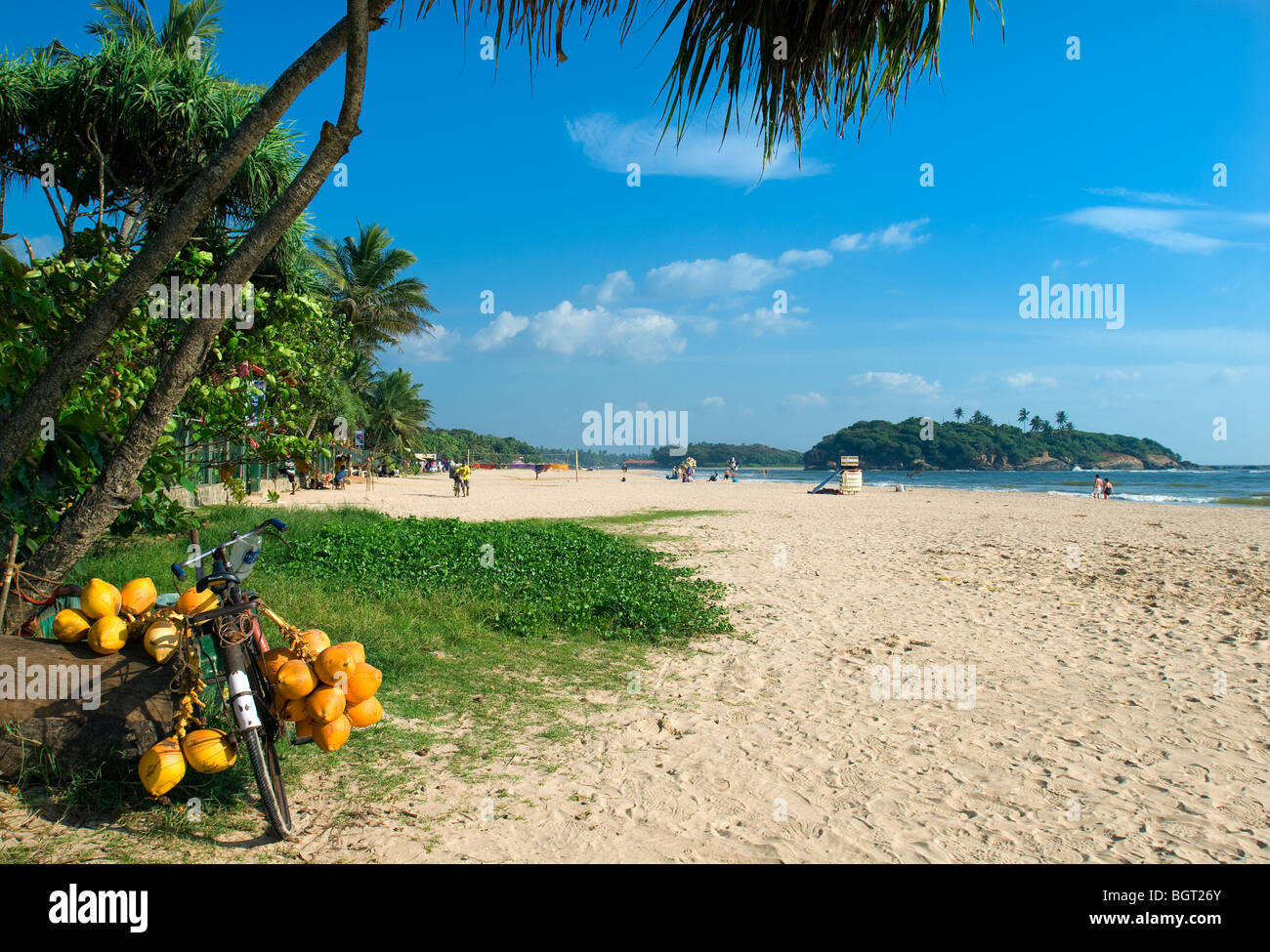 Beruwela Beach in front of Hotel Club Palm Garden, Sri Lanka Stock ...