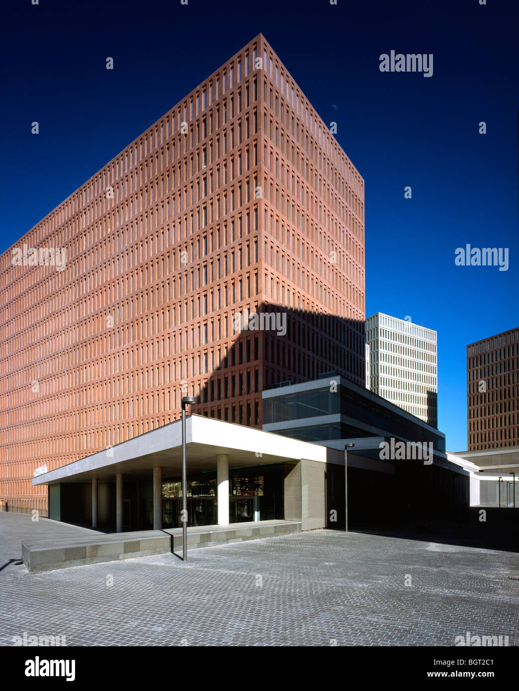 general exterior afternoon view of rear entrance and access to atrium ...