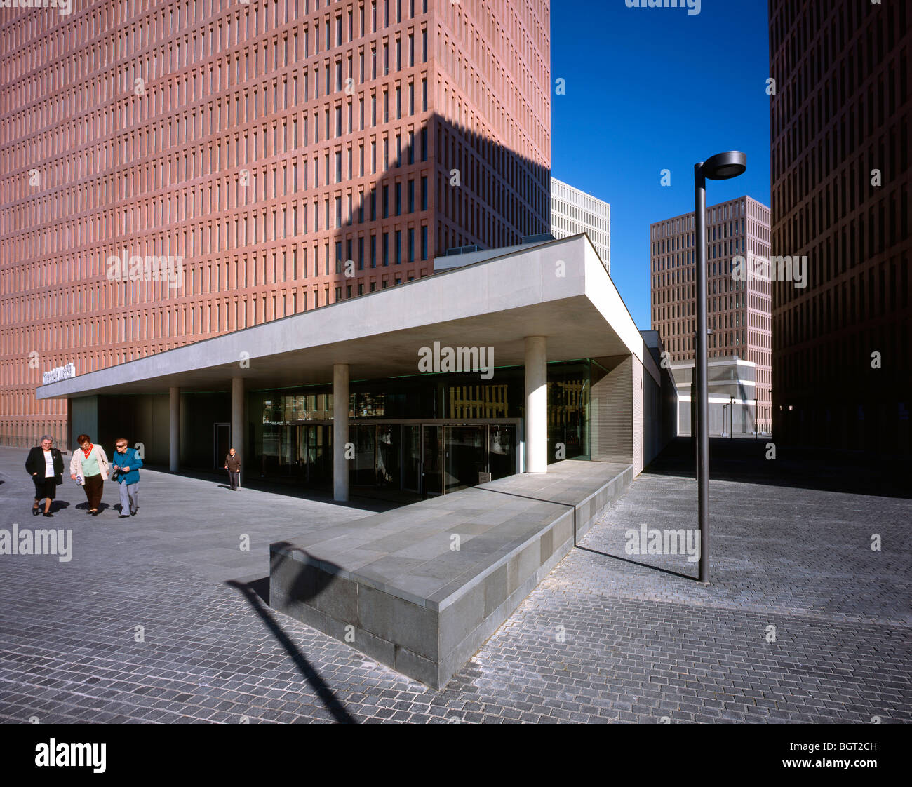 general exterior afternoon view of rear entrance and access to atrium ...