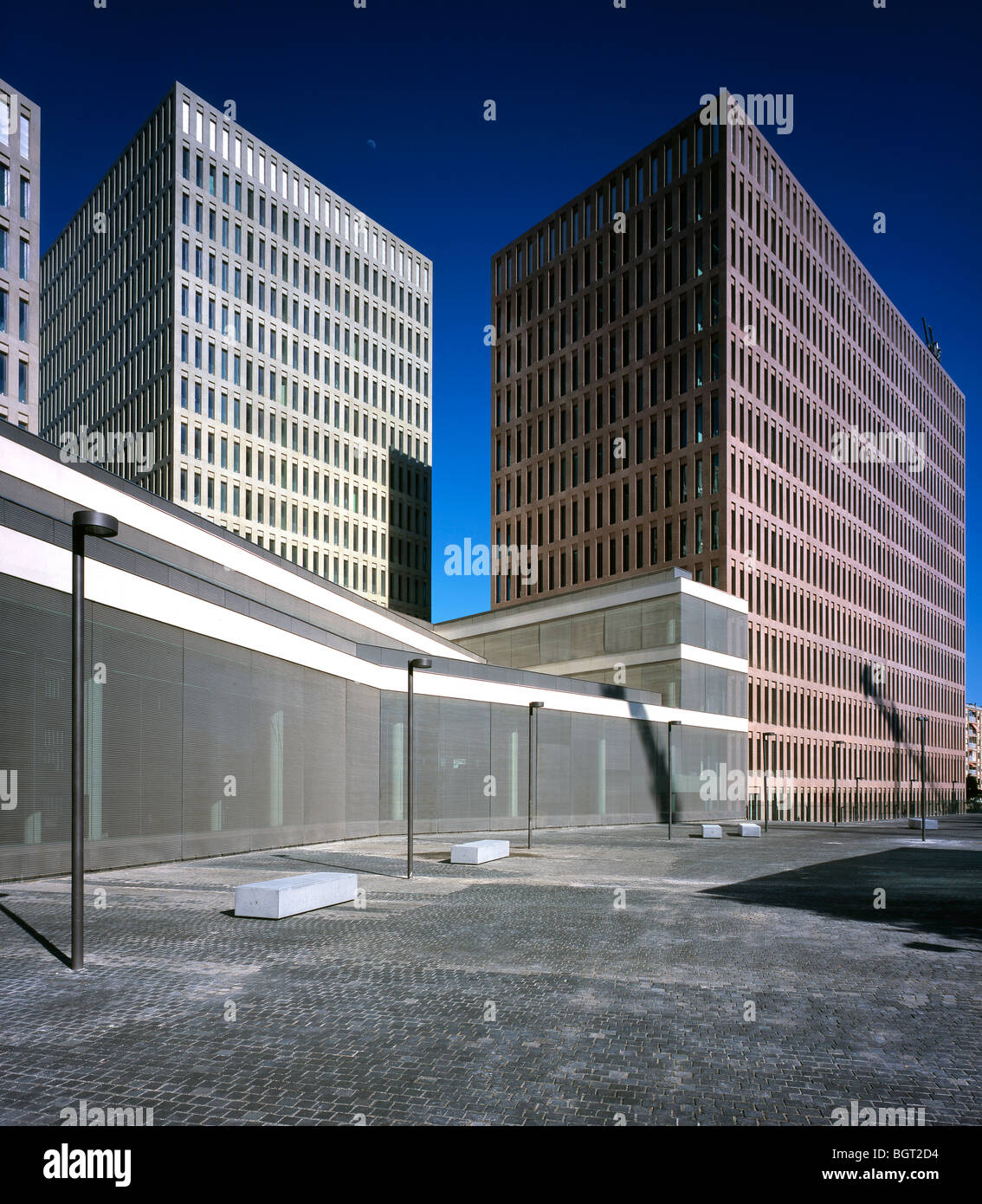 general exterior afternoon view of lateral showing metallic see through ...