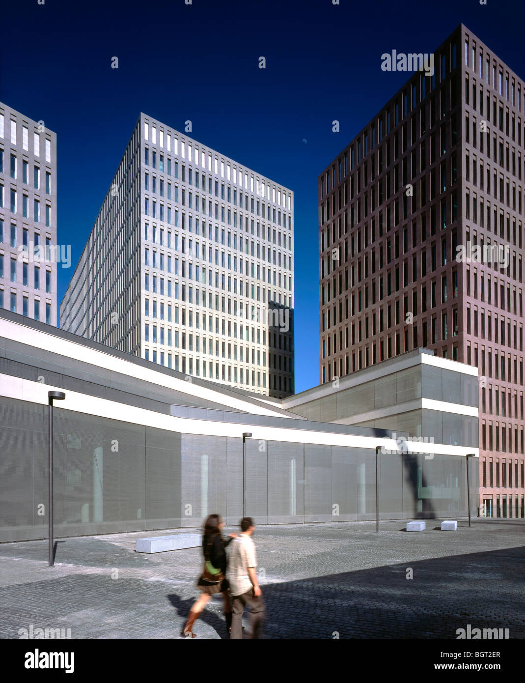 general exterior afternoon view of lateral showing metallic see through ...