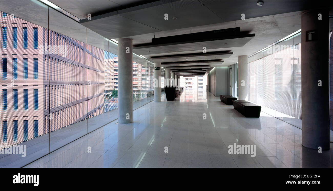 general interior view of first floor corridor with dialogue between ...