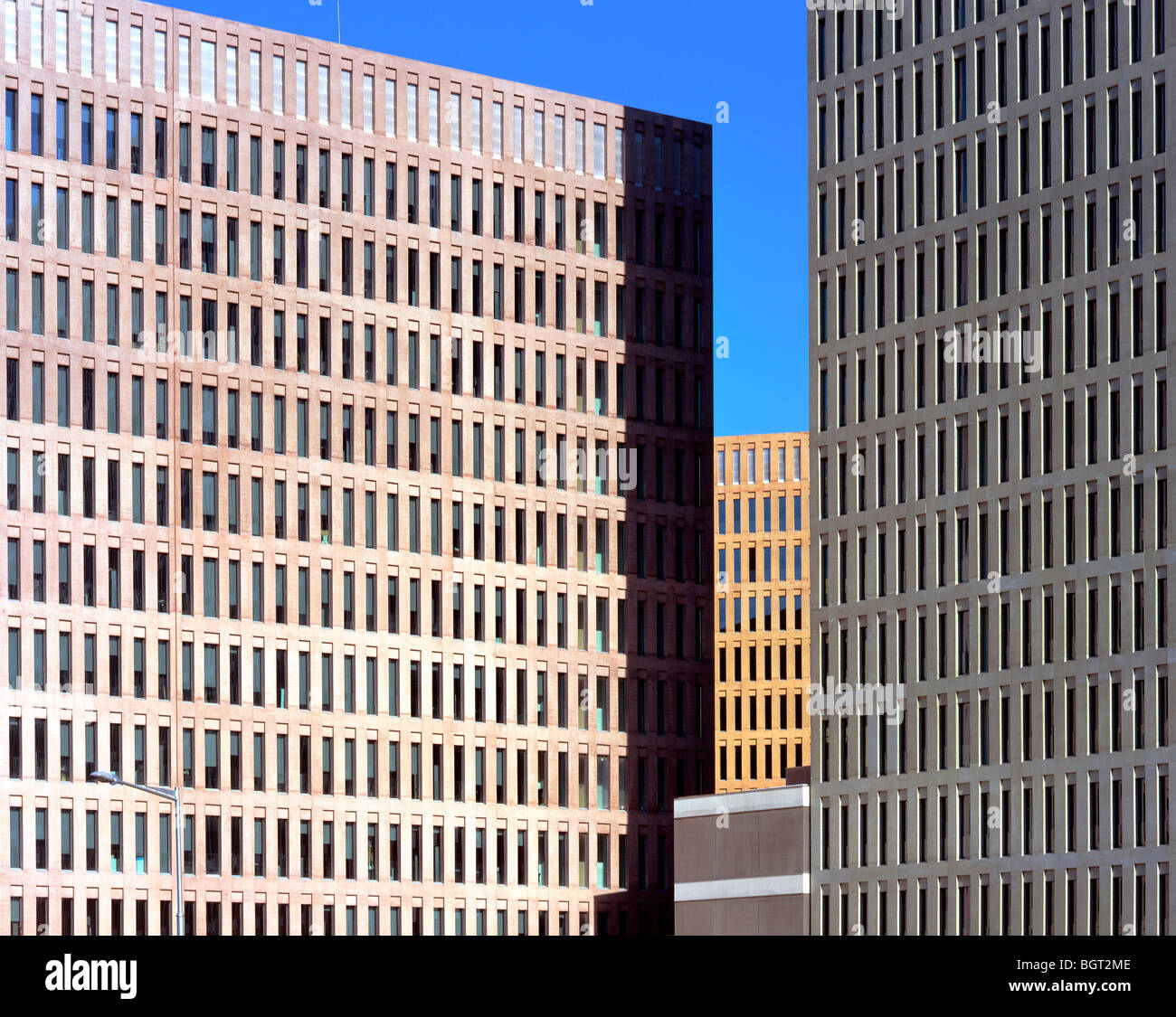 closer detail of front of main buildings showing main entrance to ...