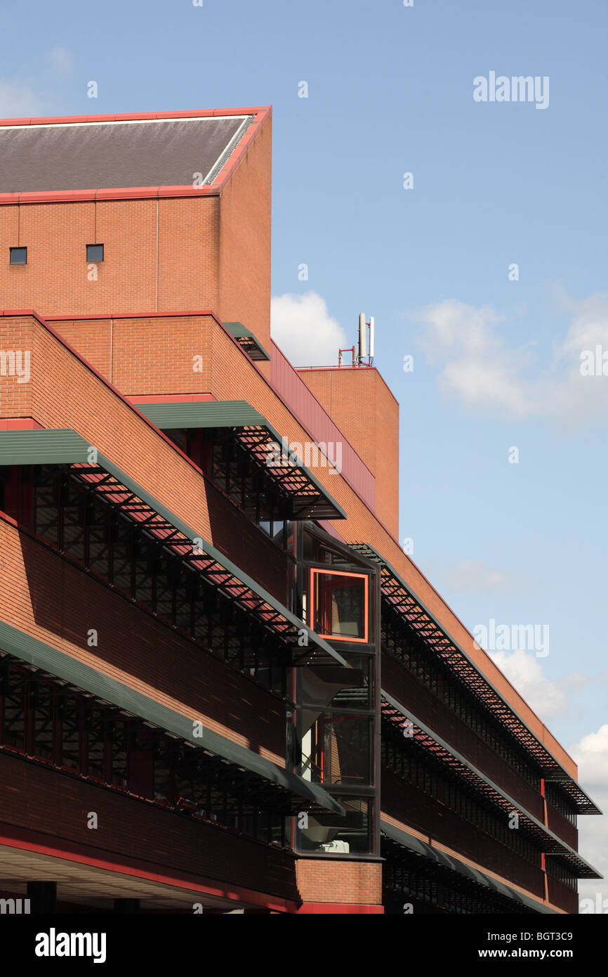 new british library, east facade (seen from euston road Stock Photo - Alamy