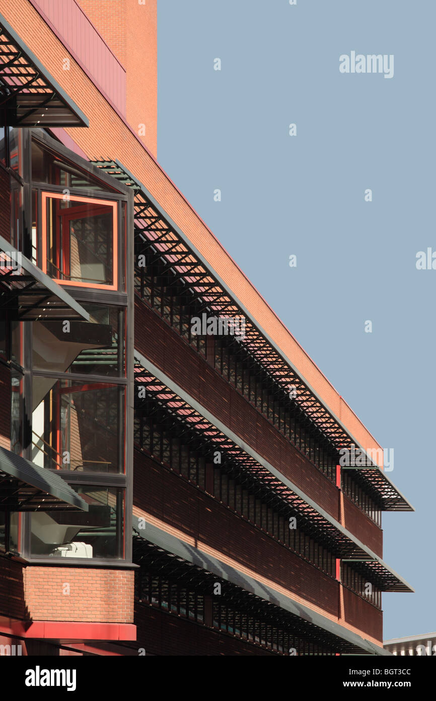new british library, east facade (seen from euston road Stock Photo - Alamy