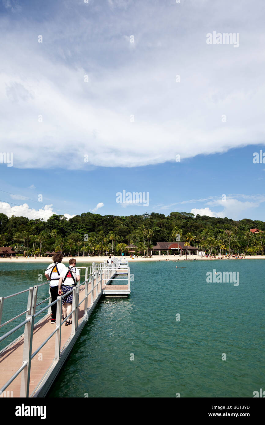 Singapore, Pulau Sentosa, resort, leisure and recreation centre Stock ...