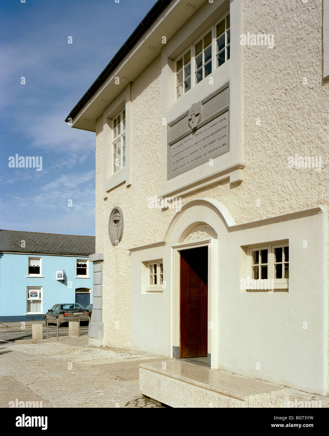 abbeyleix library, entrance elevation Stock Photo - Alamy