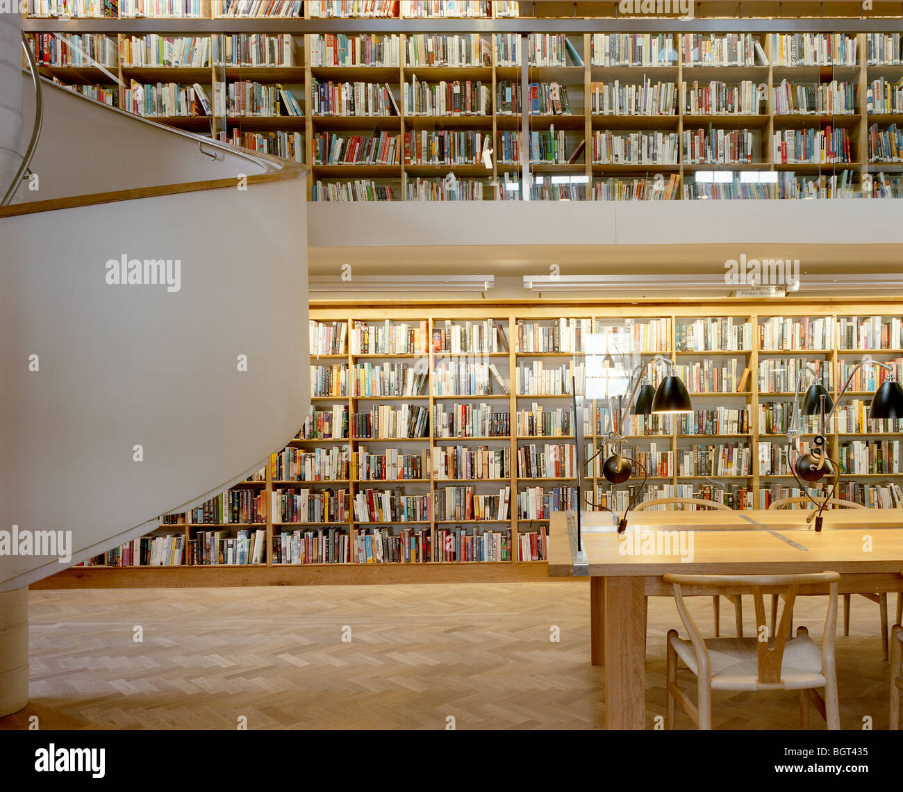abbeyleix library, ground floor book cases Stock Photo - Alamy