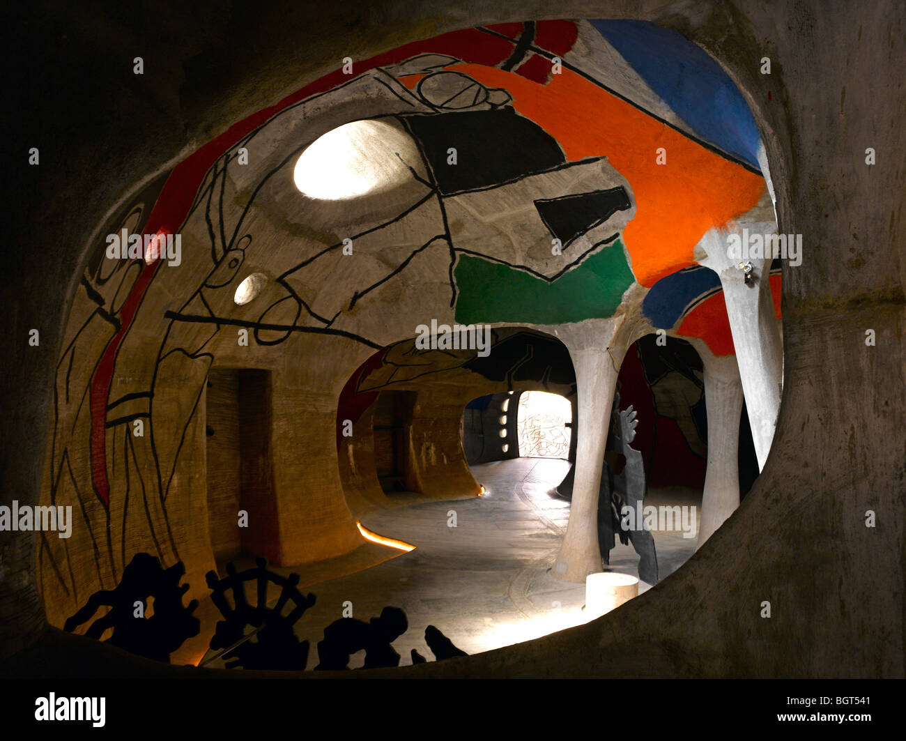 husain doshi gufa art gallery-interior view towards entrance Stock ...