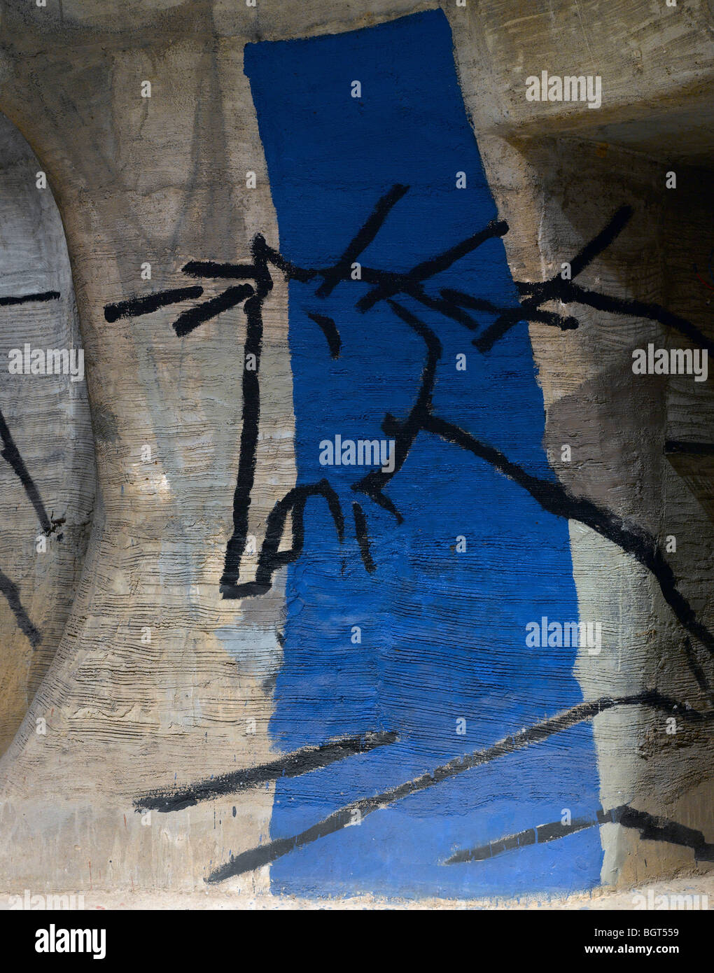 husain doshi gufa art gallery-wall painting Stock Photo - Alamy