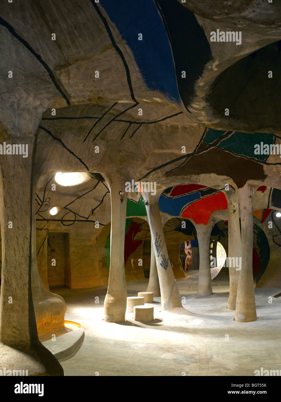 husain doshi gufa art gallery-interior view Stock Photo - Alamy