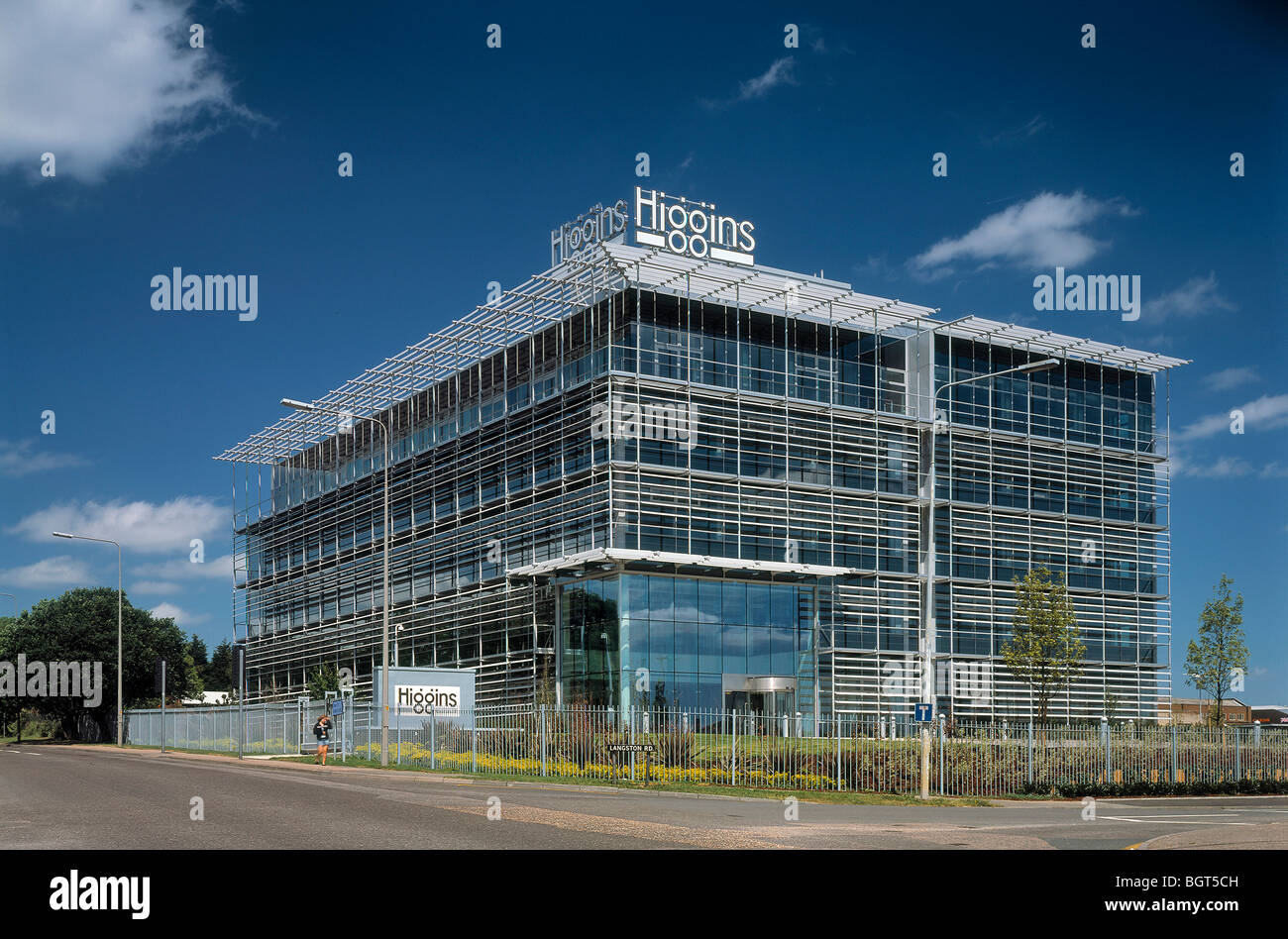 HIGGINS GROUP HQ, LOUGHTON, UNITED KINGDOM, DAVID WOOD ARCHITECTS Stock ...