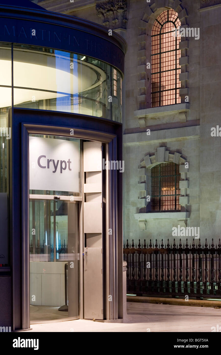 detail of the crypt entrance at twilight Stock Photo - Alamy