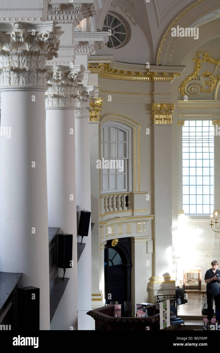 interior detail of the church hall Stock Photo - Alamy