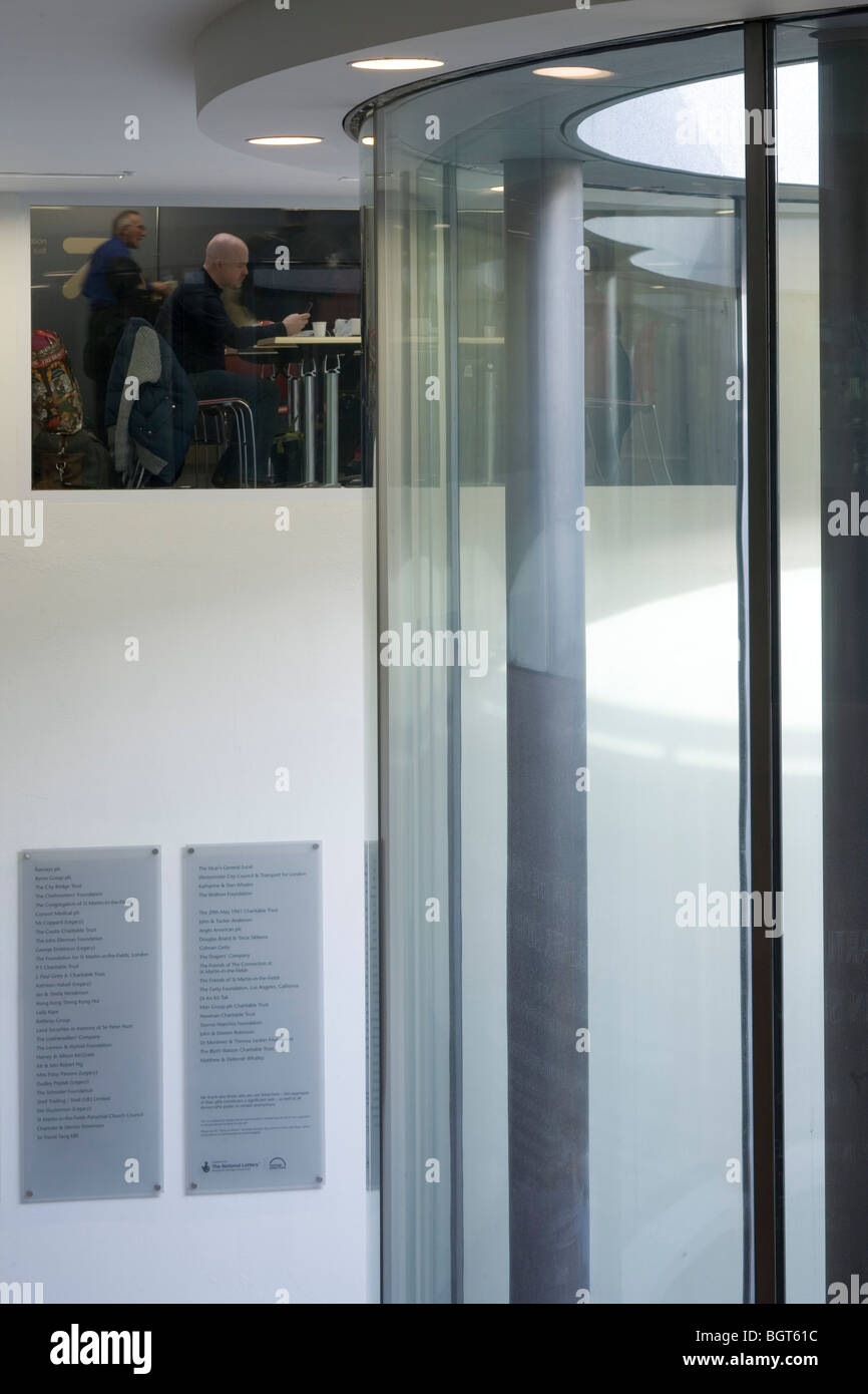 detail of the light well's curved glazing Stock Photo - Alamy