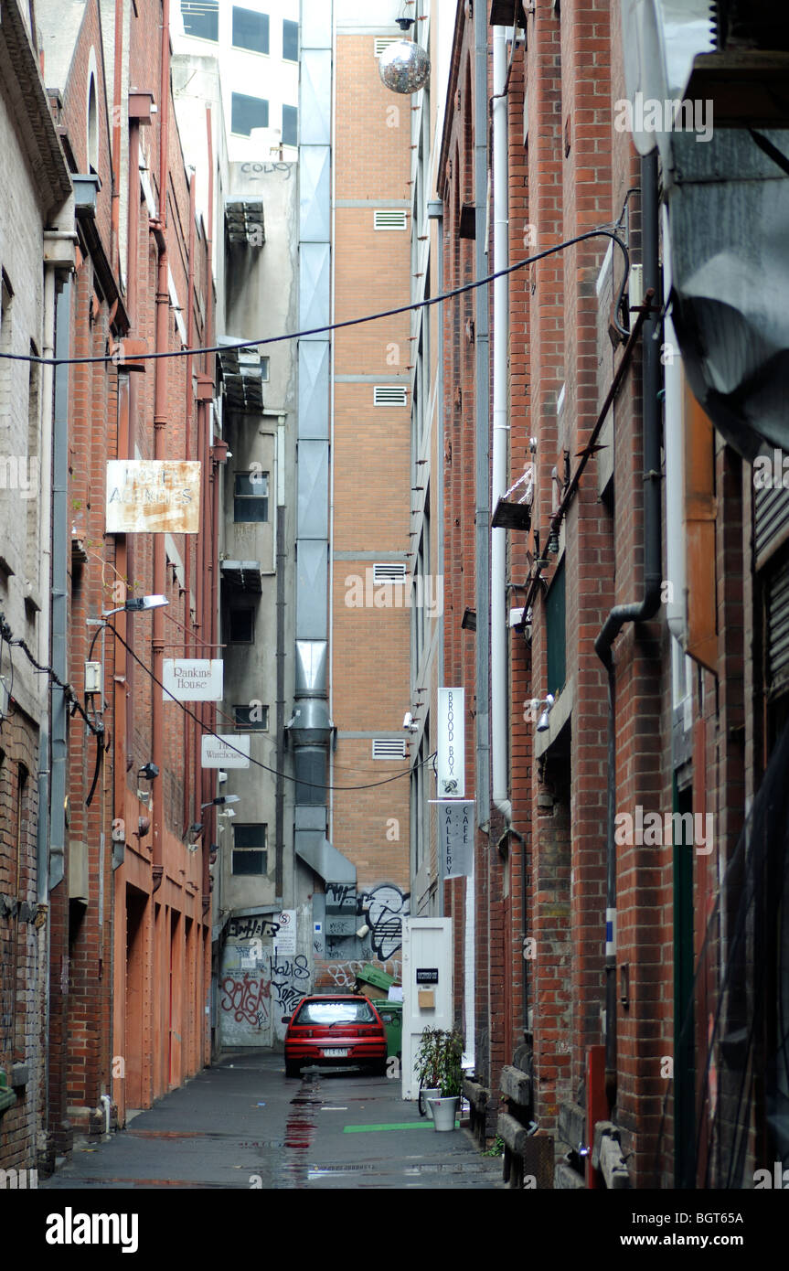 inner city lane off little bourke street melbourne victoria australia ...