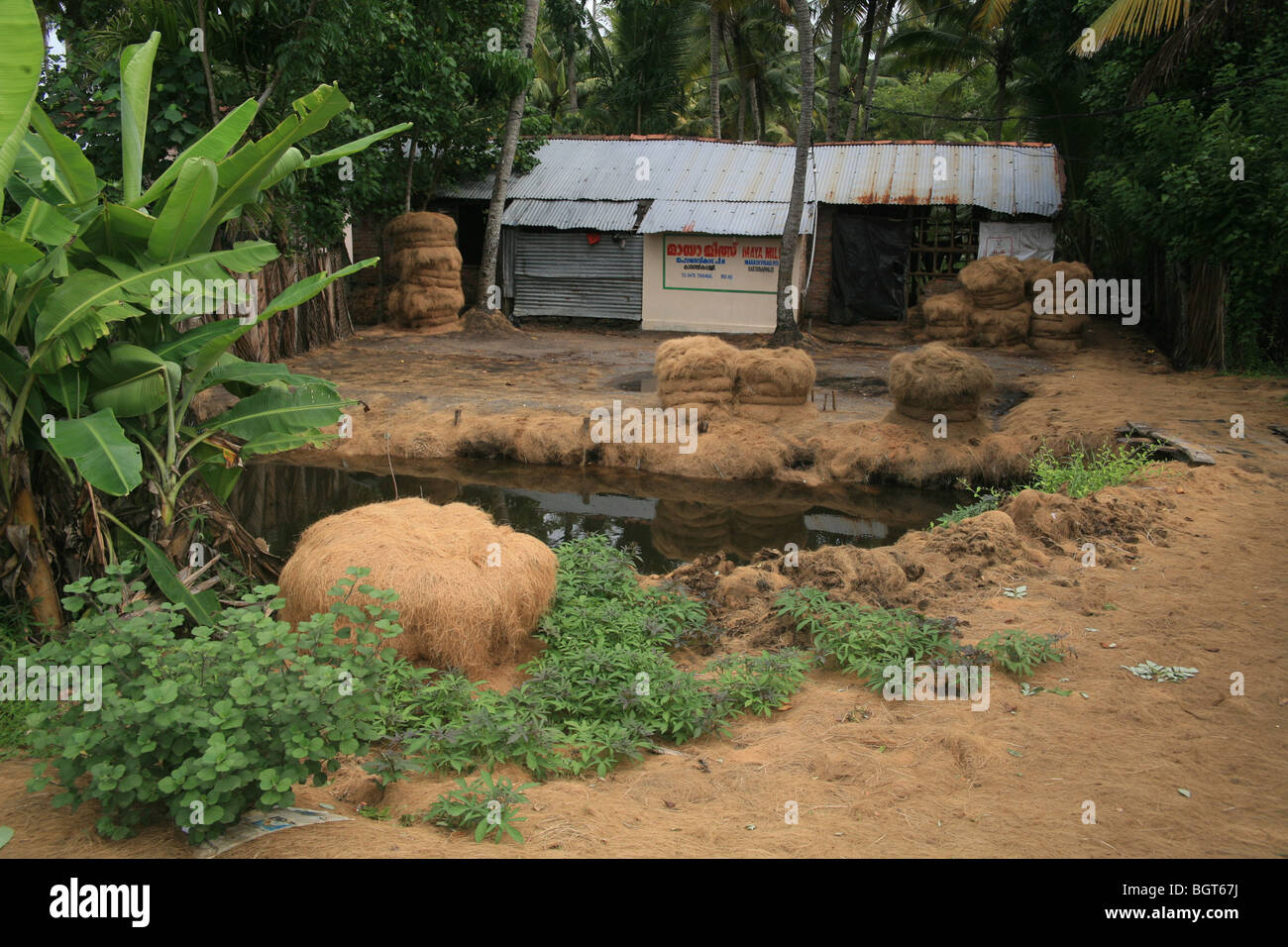 Coir industry alleppey hi-res stock photography and images - Alamy