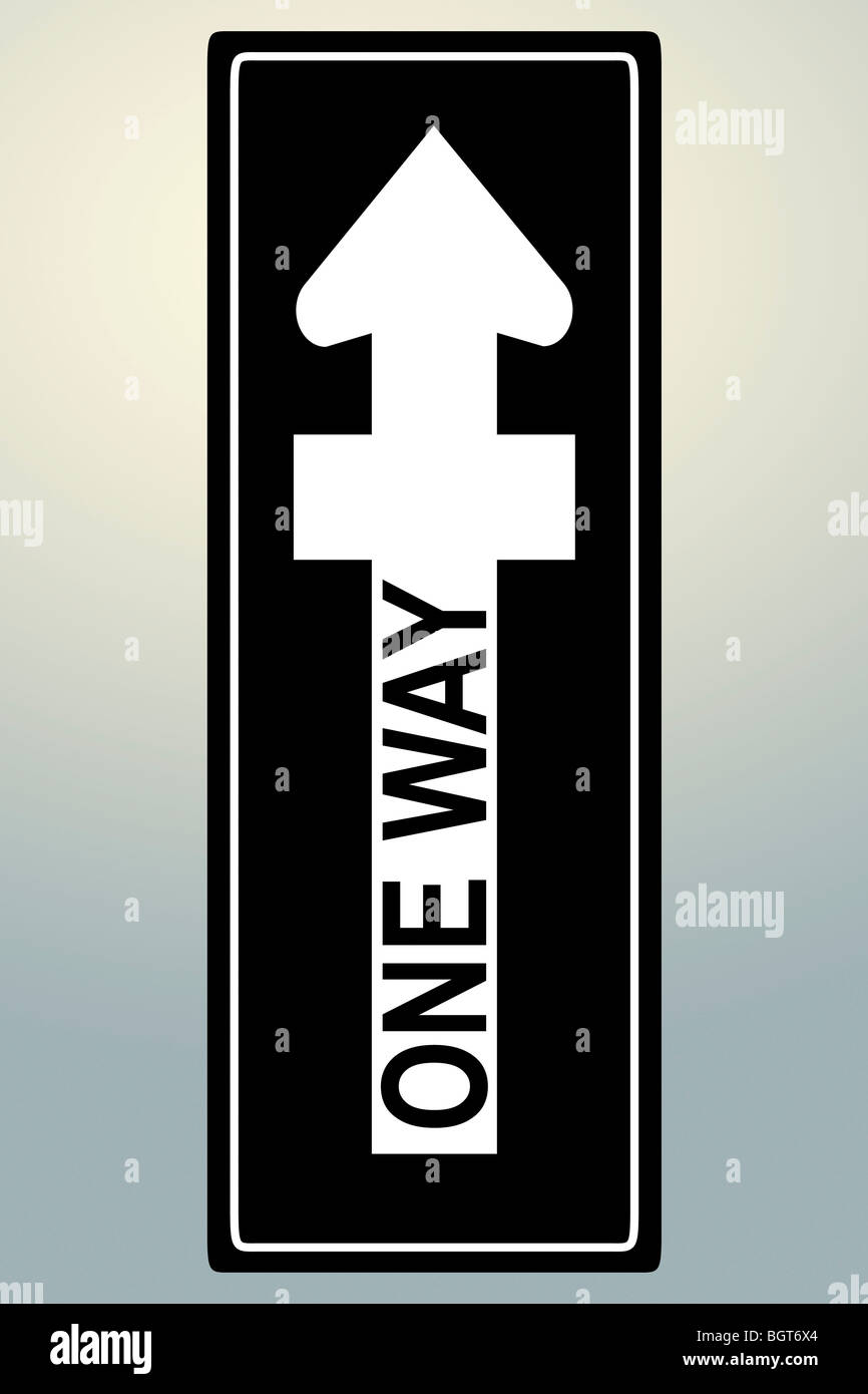 One way up Stock Photo - Alamy