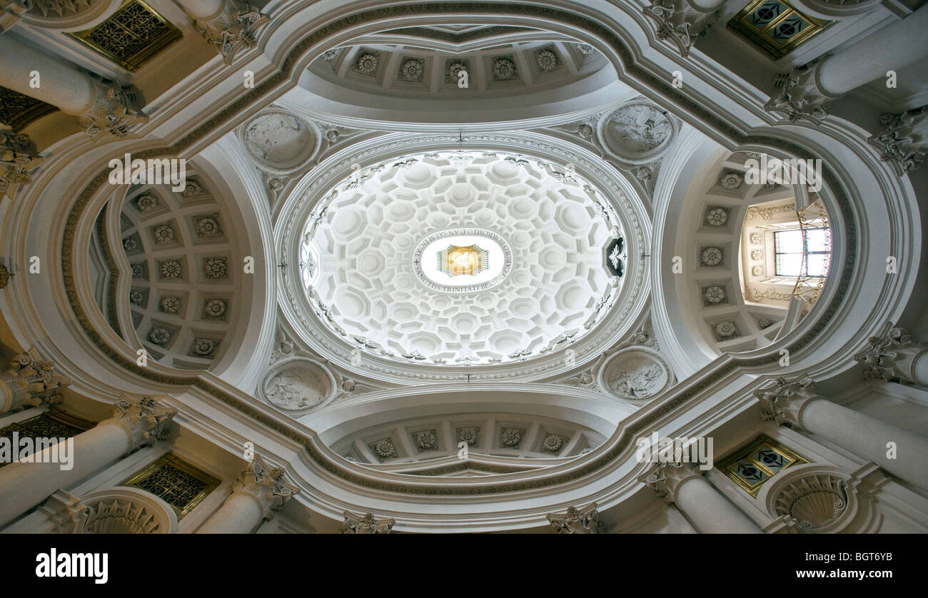 ceiling of san carlo alle quattro fontane, rome, ceiling Stock Photo ...