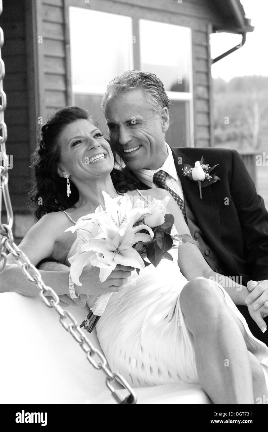 Joyful married Black and White Stock Photos & Images - Alamy