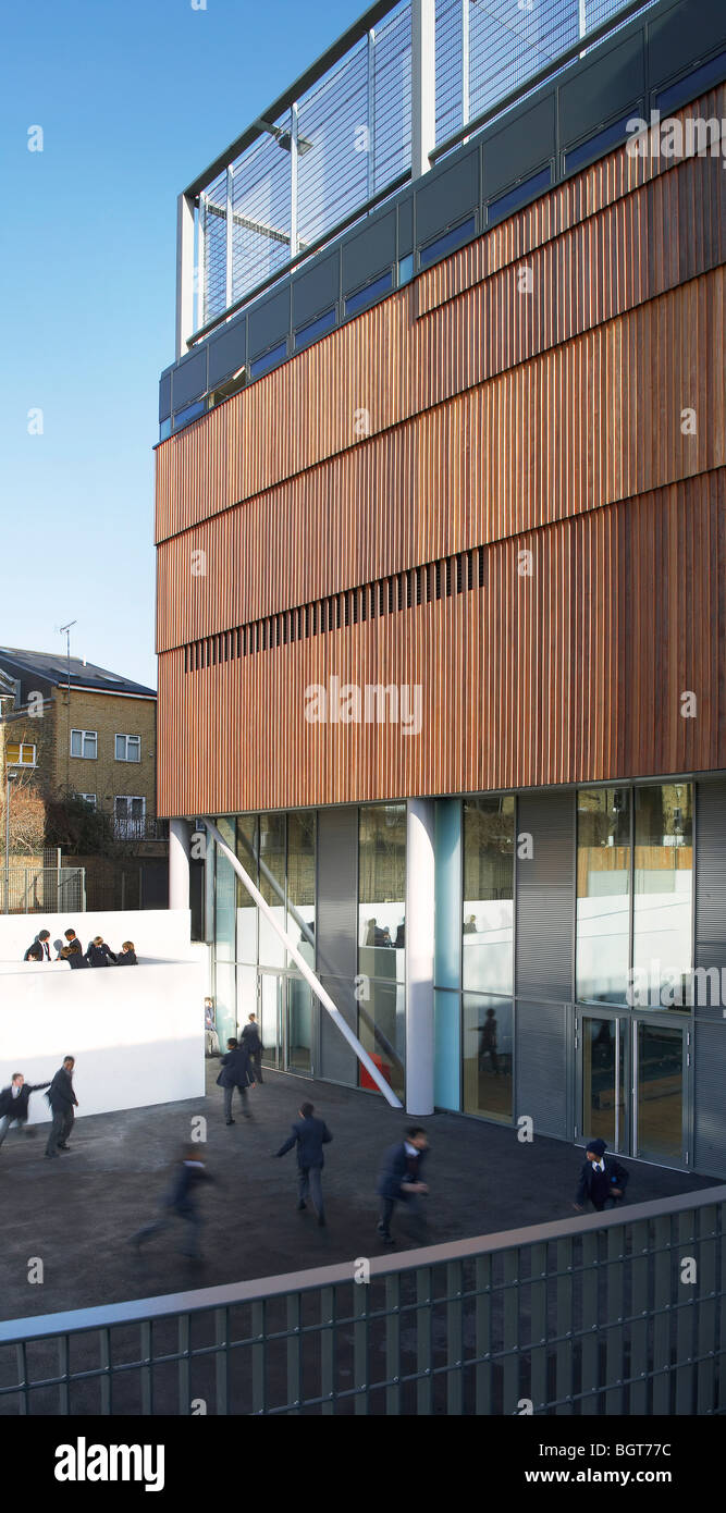 st mary magdalene academy, view of building and playground Stock Photo ...