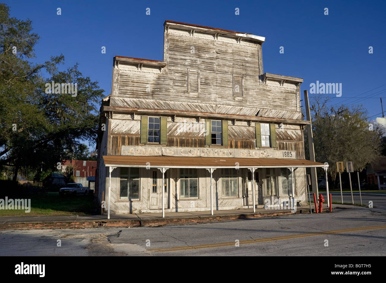 Old Adams Country Store wooden building ca 1865 downtown White Springs ...