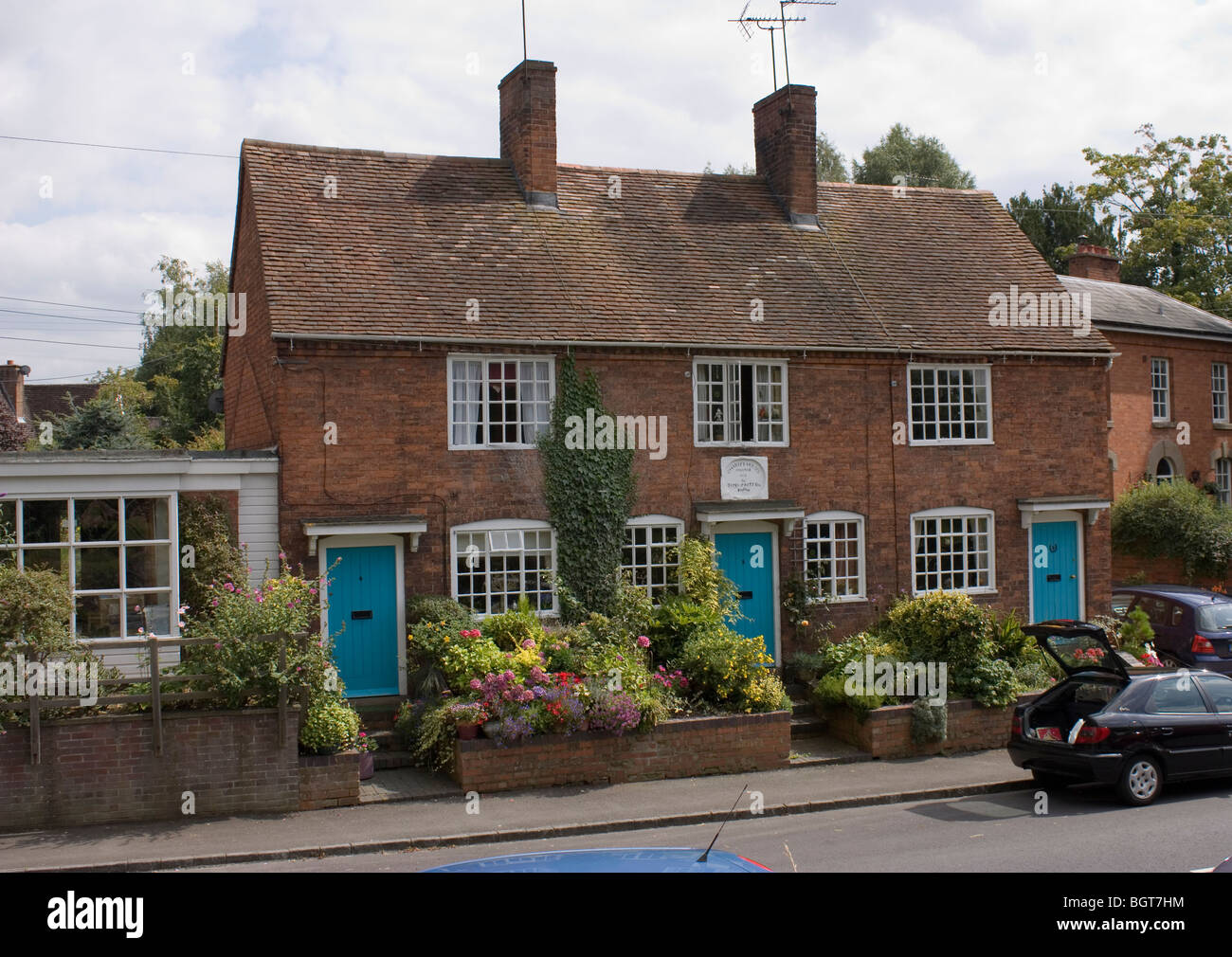 Old Charity Houses in Chaddersley Corbett Worcestershire West Midlands ...
