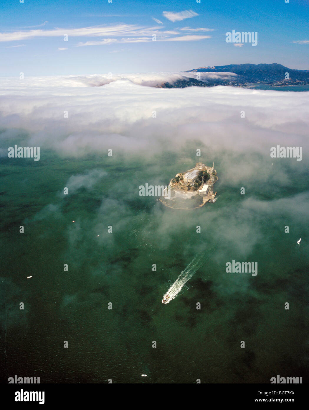 Aerial view of alcatraz High Resolution Stock Photography and Images ...