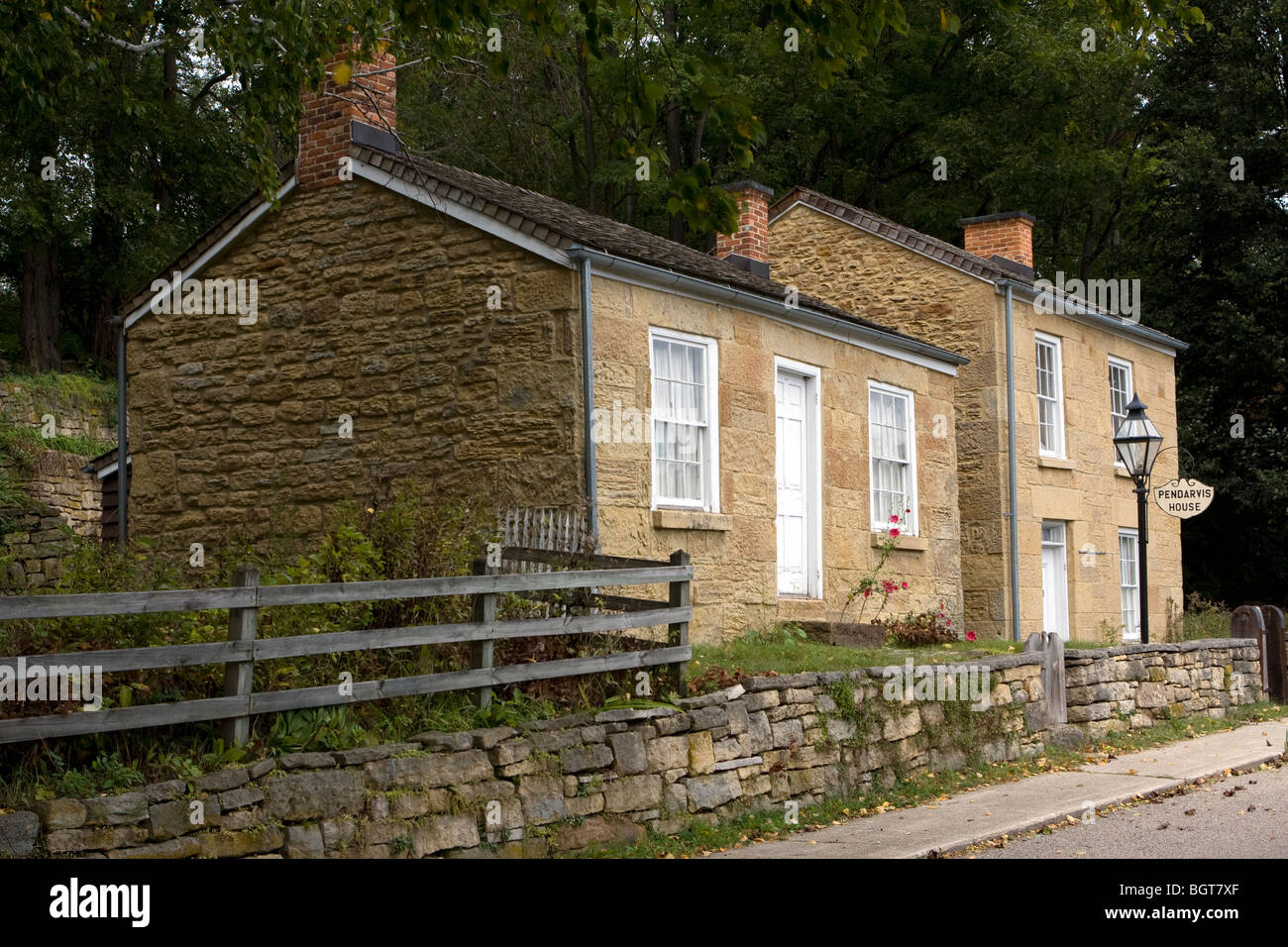The historic Shake Rag Alley and Pendarvis State Historic Site in ...