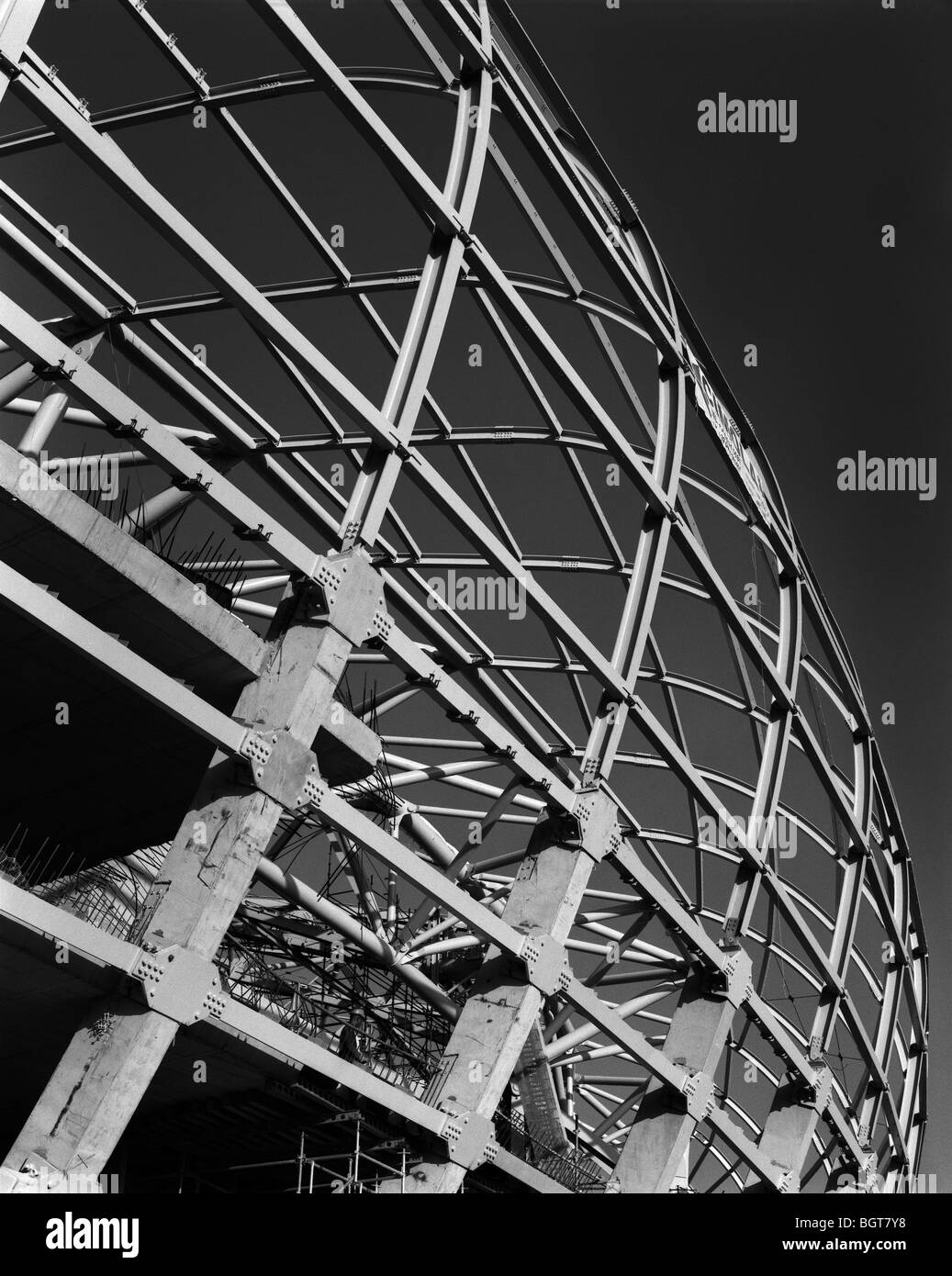soccer city, fnb stadium still under construction april 2009. detail of ...