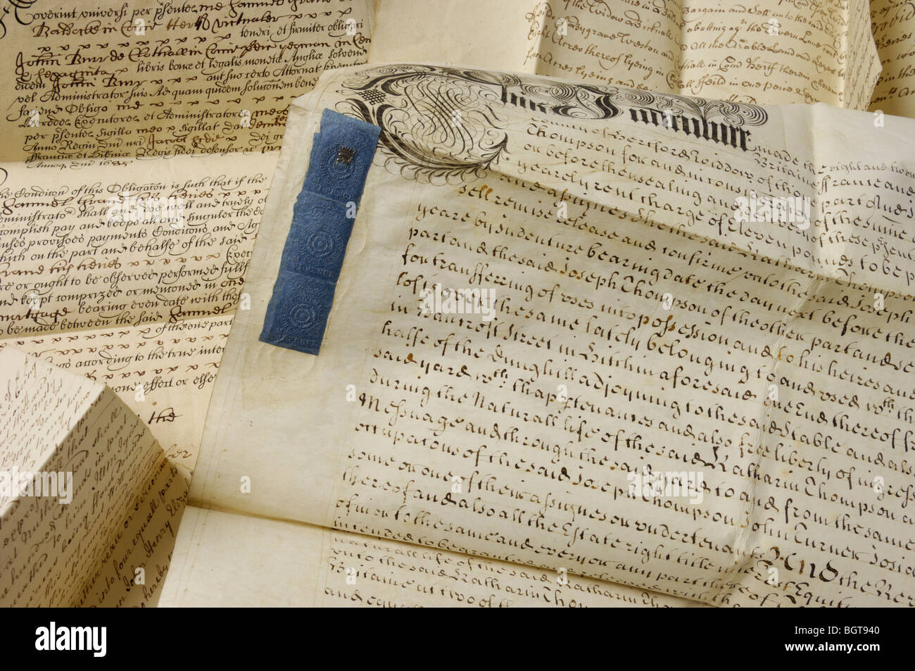 Old english writing hi-res stock photography and images - Alamy