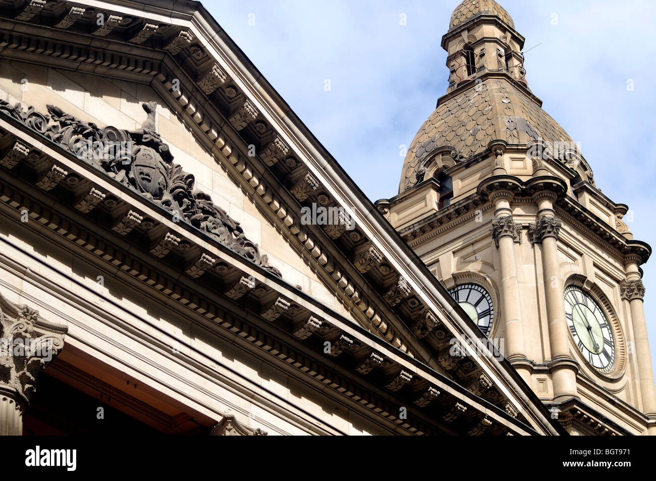town hall clock tower swanston street melbourne victoria australia ...