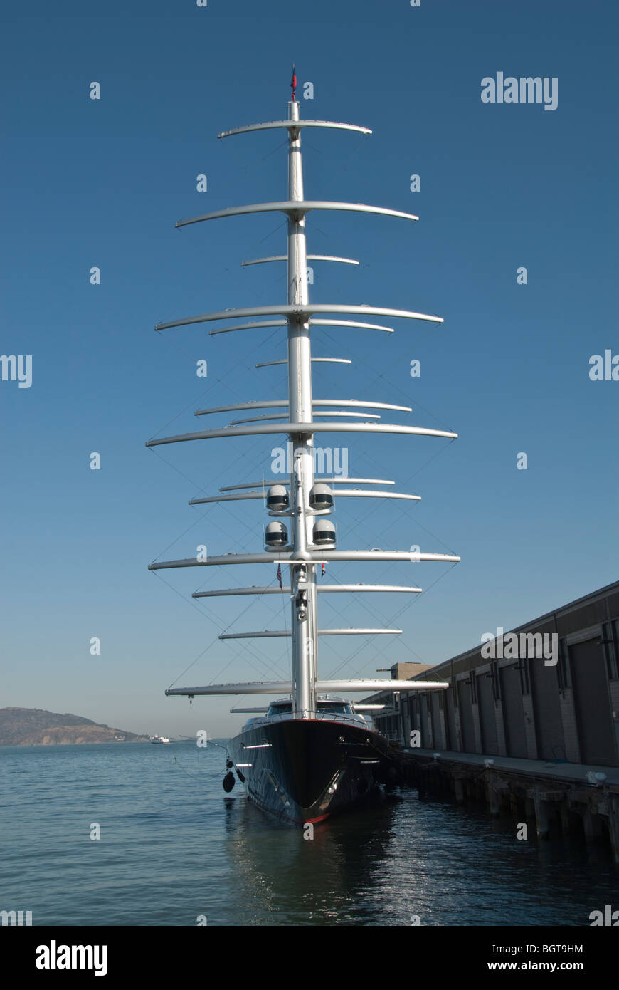 California San Francisco mega sailing yacht Maltise Falcon 88 meters in ...