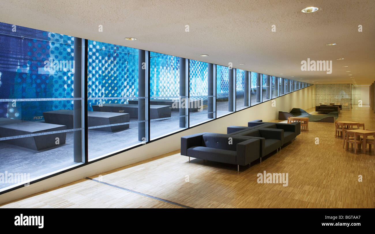 tea tenerife espacio de las artes, general interior view of the lobby ...