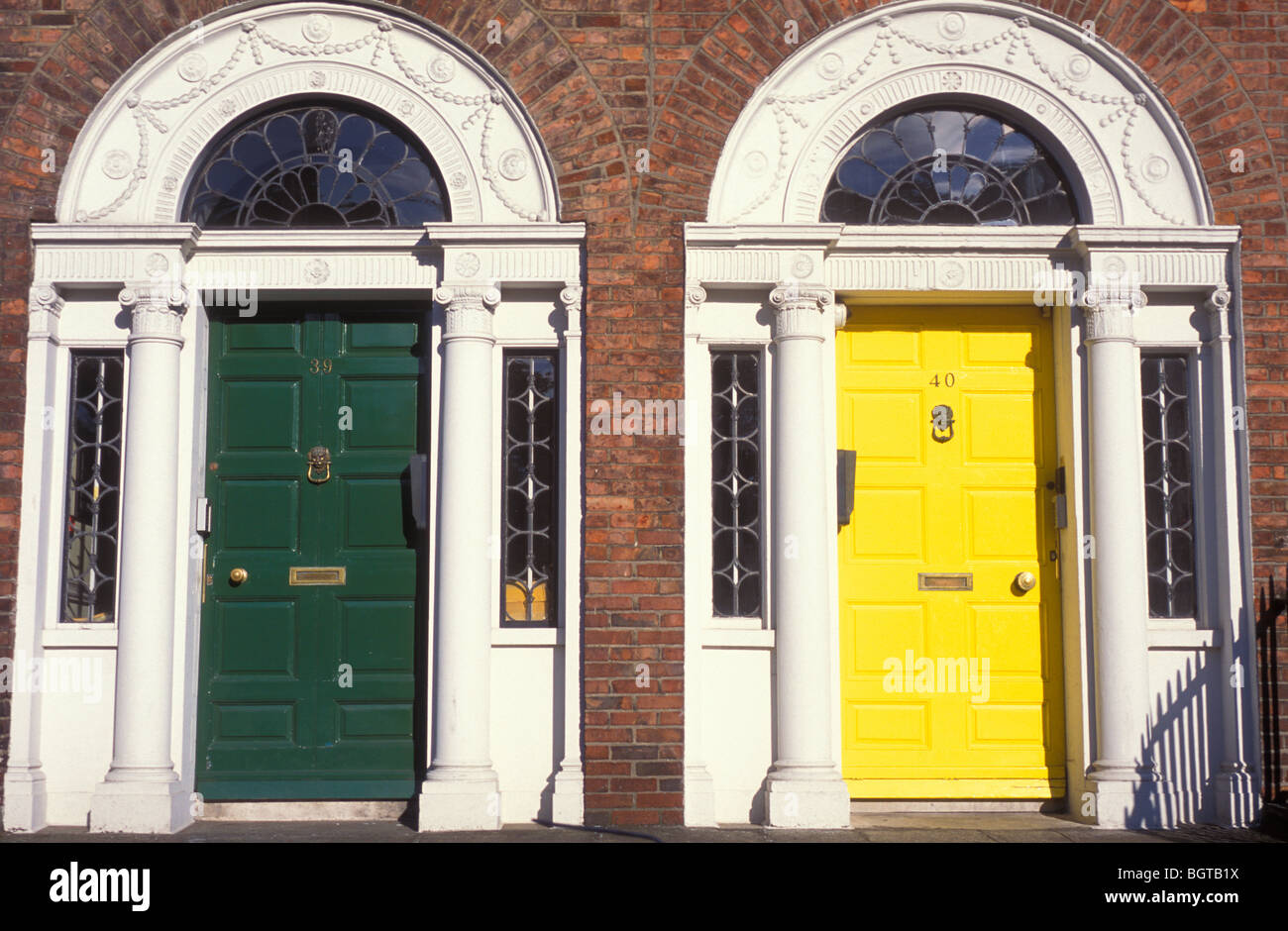 Typical dublin doors merrion square hi-res stock photography and images ...