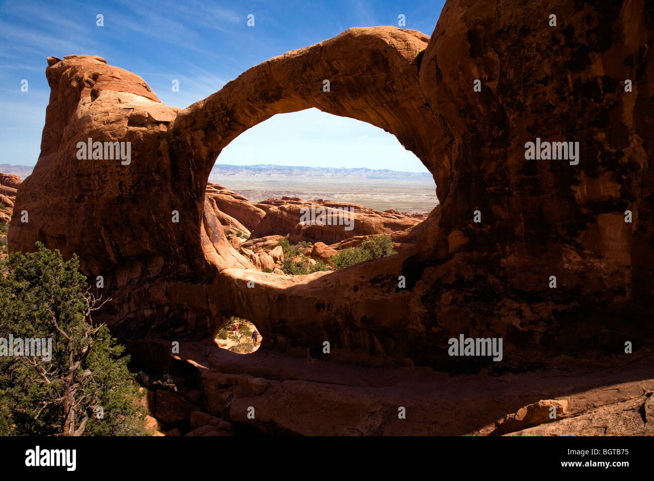In the devils garden section of arches national park hi-res stock ...