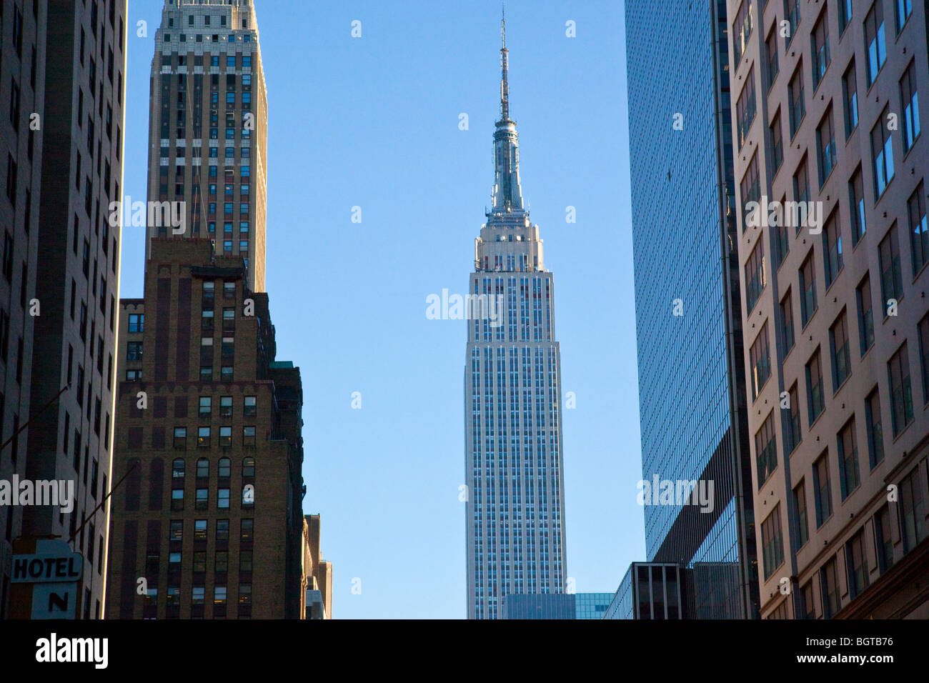 Empire State Building in Midtown Manhattan, New York City Stock Photo ...