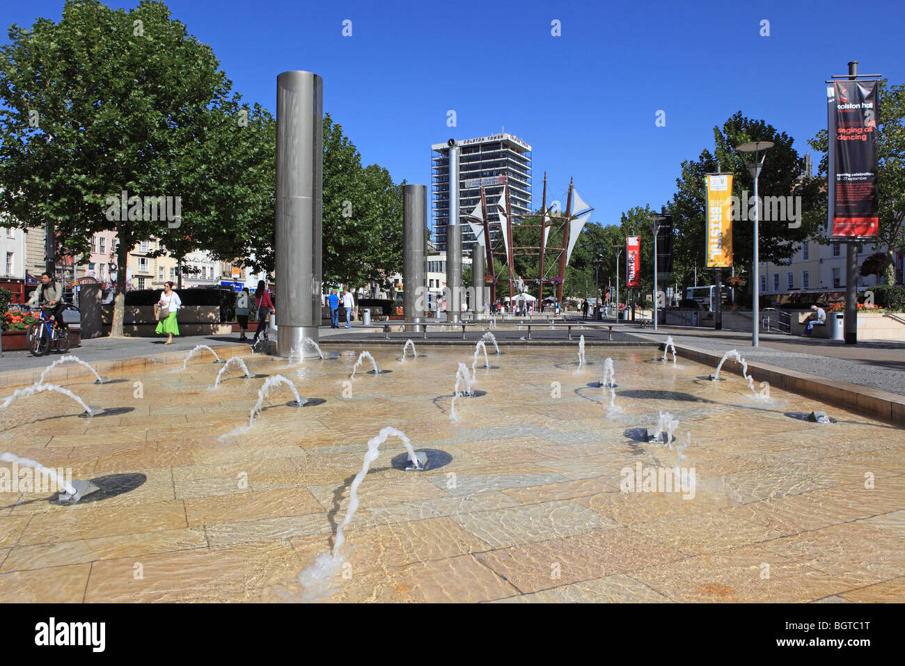 Bristol, Centre Promenade Stock Photo - Alamy