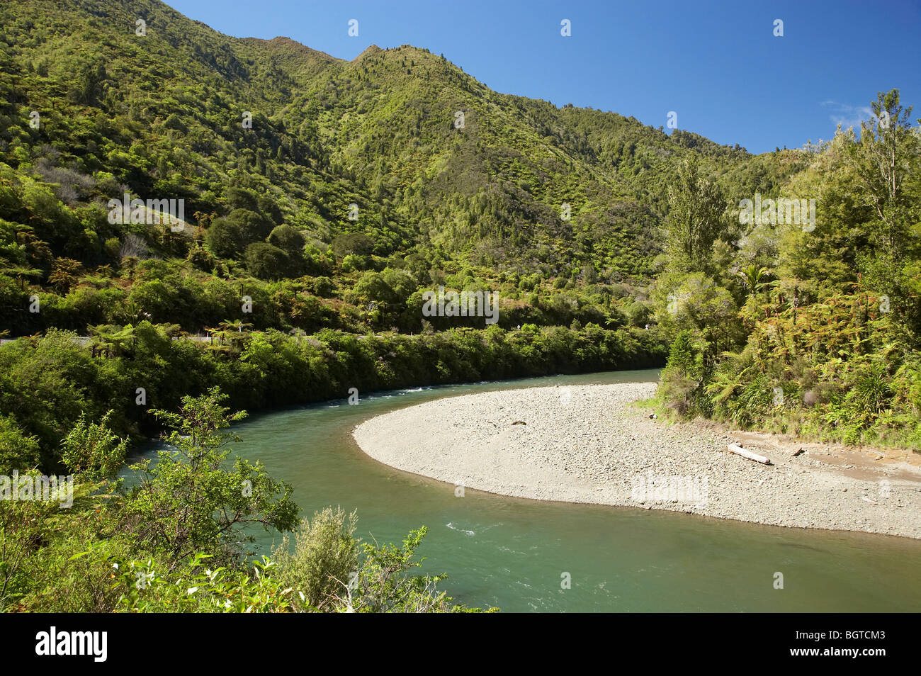 Waioeka River, Waioeka Gorge, Bay of Plenty, North Island, New Zealand ...
