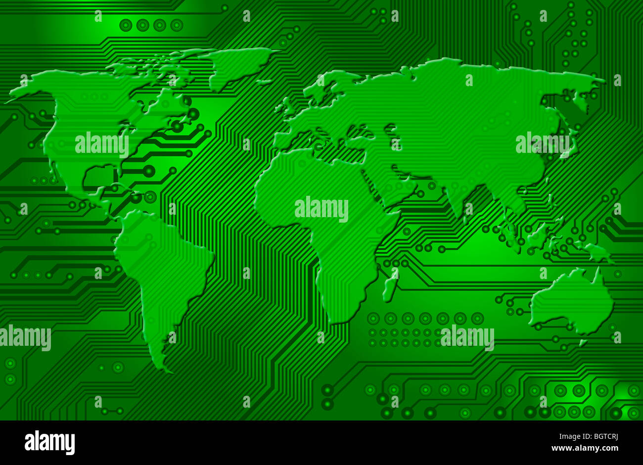 Abstract image - technology abstract - global communication ...