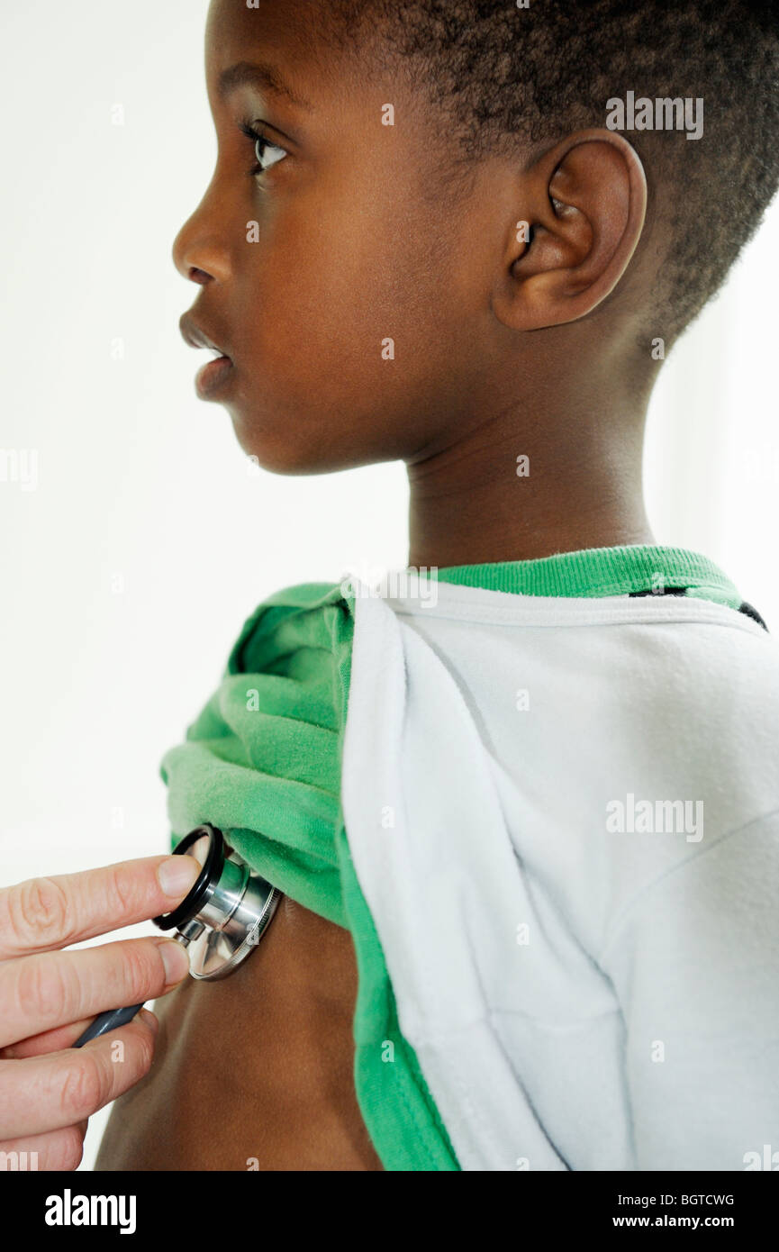 Examination boys chest white hi-res stock photography and images - Alamy