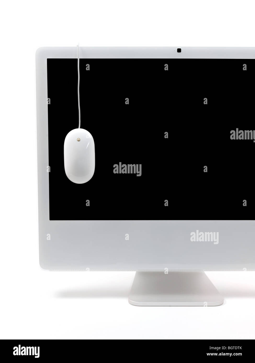 A desktop computer isolated against a white background Stock Photo - Alamy