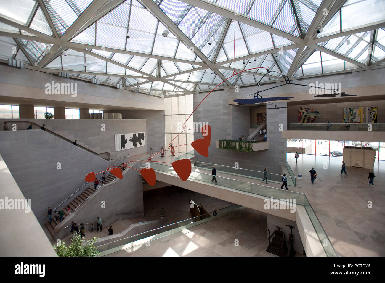 national gallery of art east building, washington dc by im pei interior ...